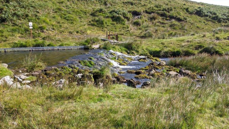 Lee Moor China Clay Works Leat Head Weir on the River Plym | Dartefacts