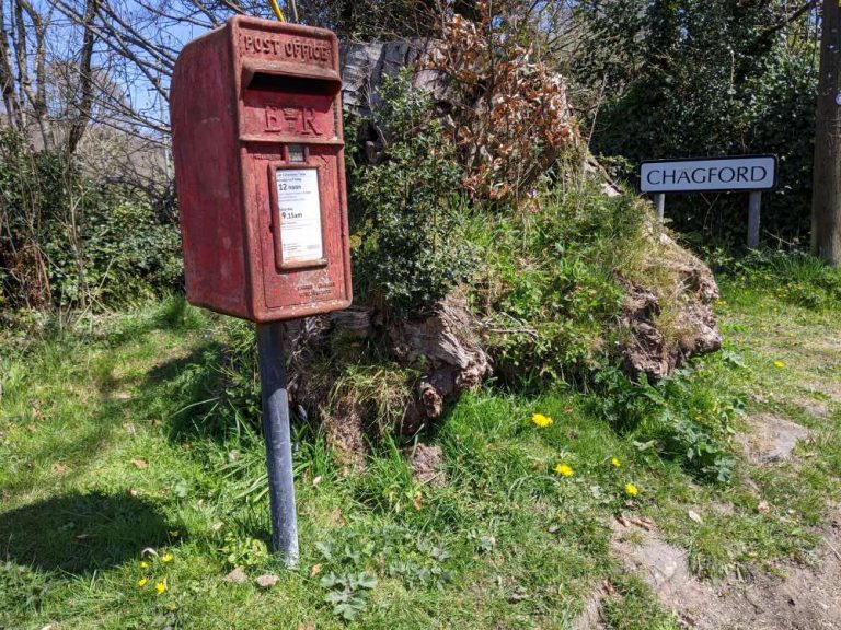 Chagford Bridge Post Box | Dartefacts